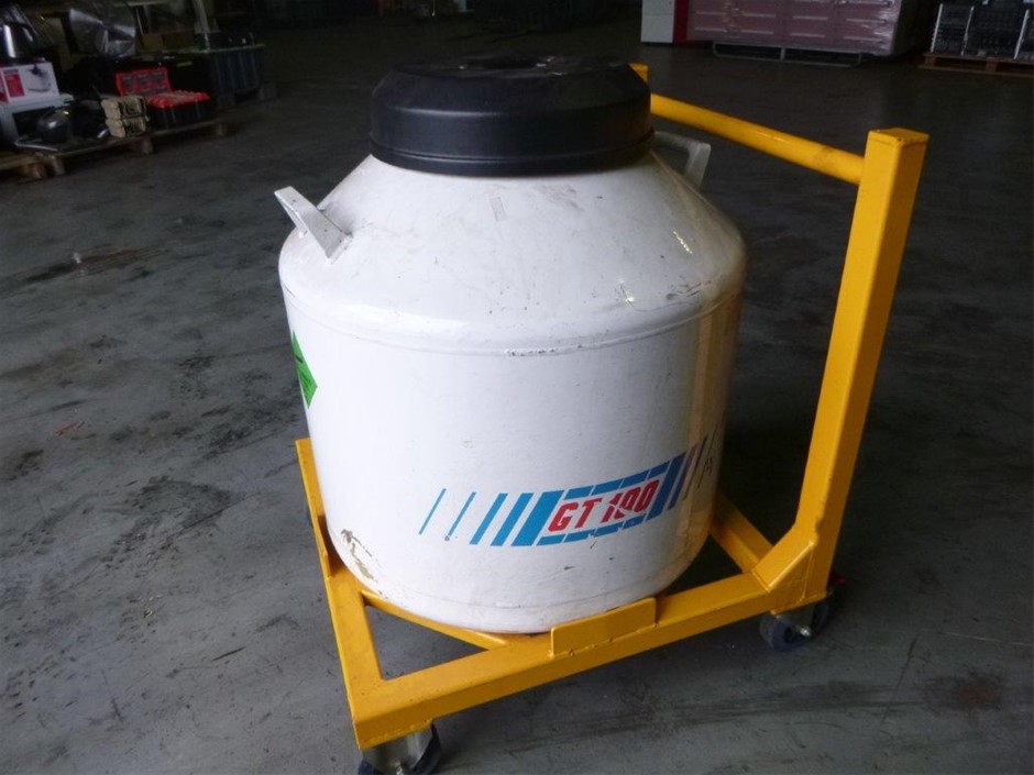 GT100 Liquid Nitrogen Storage Vessel on Trolley Auction (0002-8018304 ...