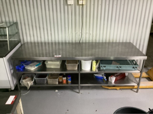 Stainless Steel Kitchen Preparation Bench Auction (0035-8018307 ...
