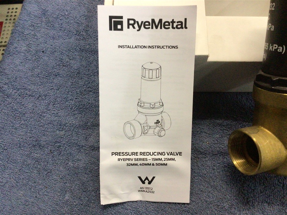 RyeMetal Pressure Reducing Valve Auction (0272-3028002) | Grays Australia