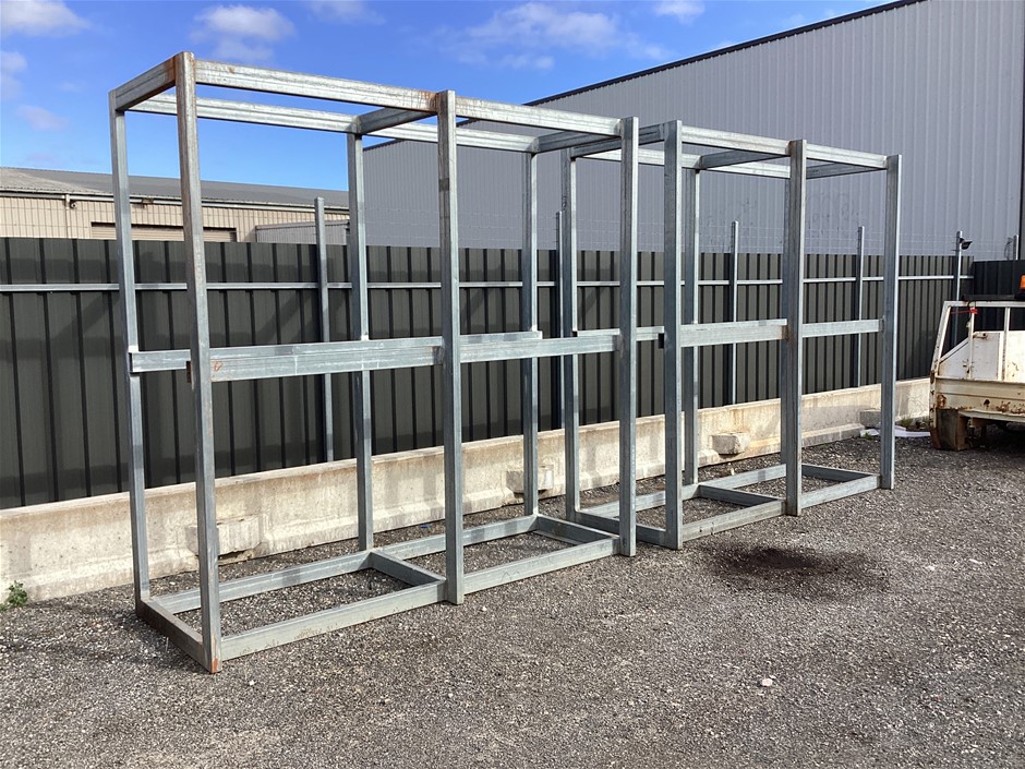 Home Made Galvanized Pallet Racking, Qty x 2 Auction (0231-8018315 ...