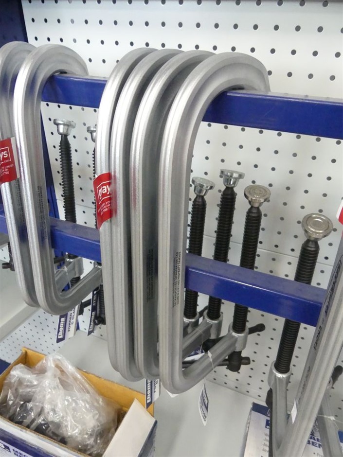 Qty 4 x Ehoma by ITM Unused Forged Steel C Clamps Auction (0232-5055235 ...