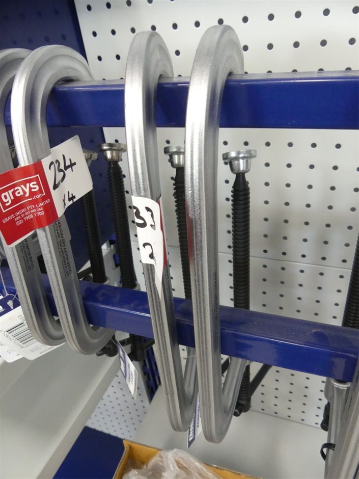 Qty 2 x Ehoma by ITM Unused Forged Steel C Clamps Auction (0233-5055235 ...