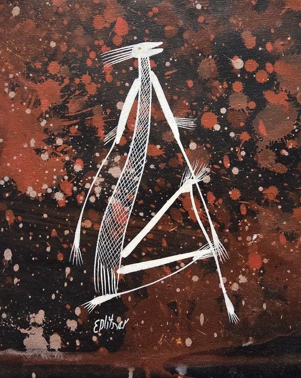 EDWARD BLITNER (c. 1961 - ), Original Acrylic Painting on Canvas ...