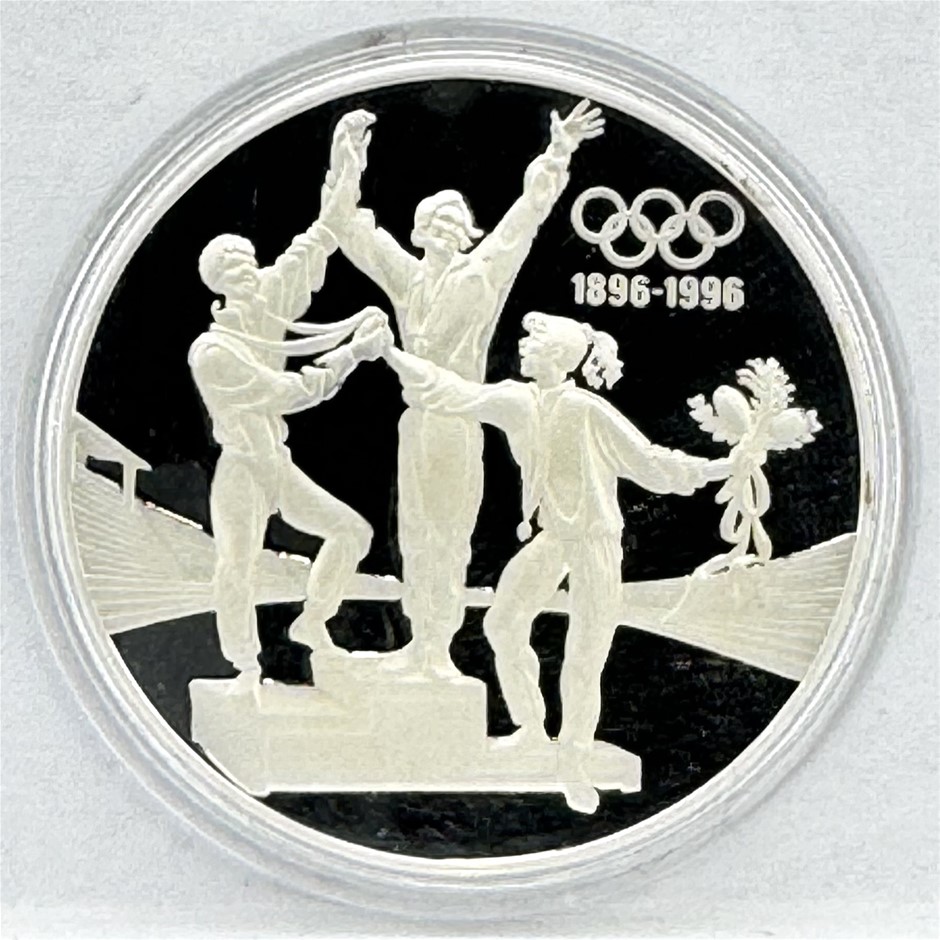 1993 LIMITED EDITION $20 SILVER PROOF COIN (OLYMPIC 100 YEARS COIN ...