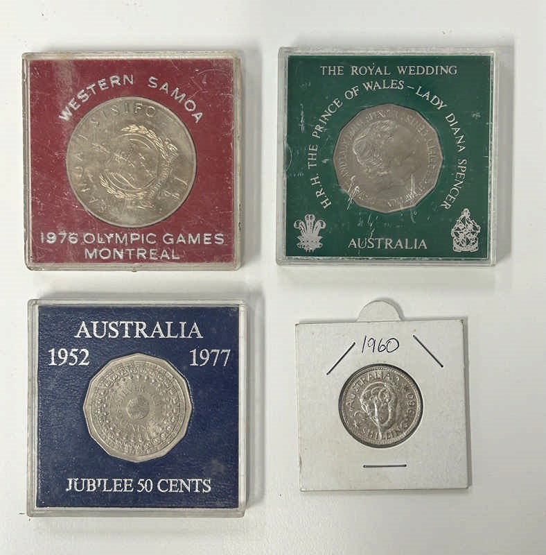 4 x Collector Coins - 1x Australian 1981 "The Royal Wedding Price of ...