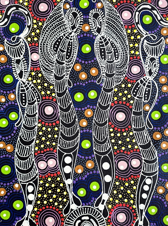 COLLEEN WALLACE NUNGARI (c.1970 - ), Original Acrylic Painting Auction ...