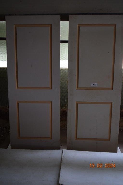 (Bid Price Per Each) Unused Solid Timber Panelled Doors Auction (0013 ...