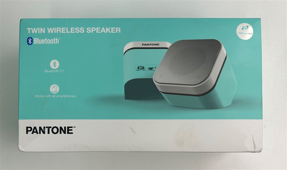 Pantone Twin Wireless Bluetooth Speaker Set Auction (0173-2558004 ...