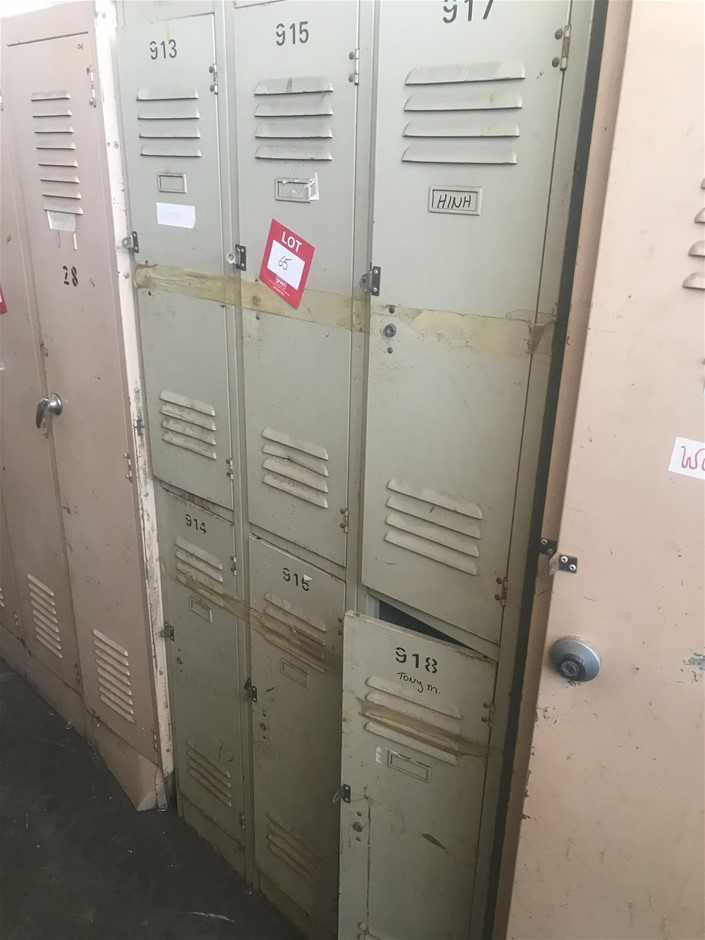 Bank of 3 2x1 Individual Lockers Auction (0065-3028312) | Grays Australia