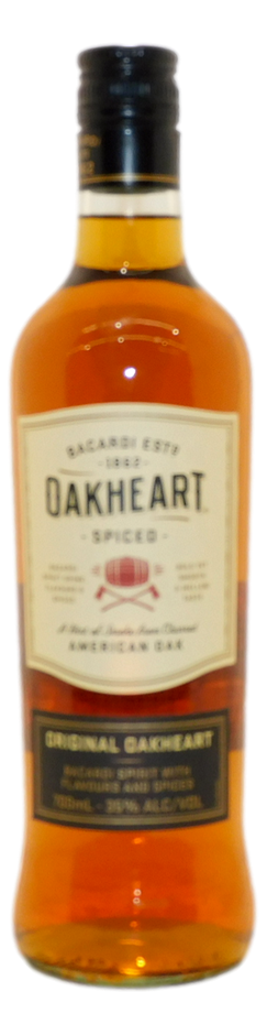 Bacardi Oak Heart Spiced American Oak (1x 700mL) Puerto Rico Auction ...