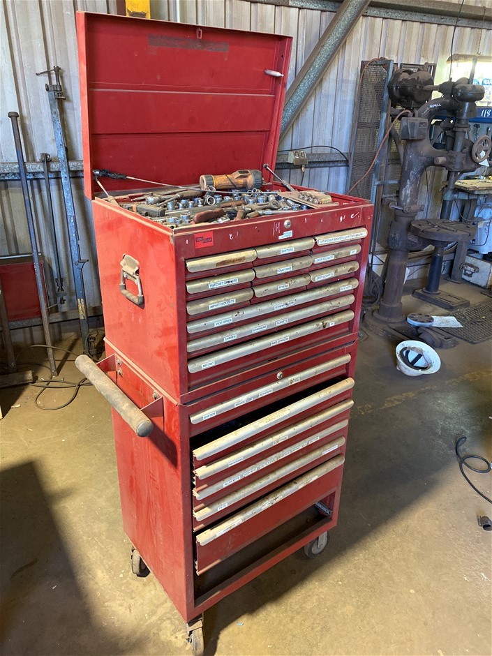 Mobile Tool Trolley with Top Chest Auction (0129-9048684) | Grays Australia