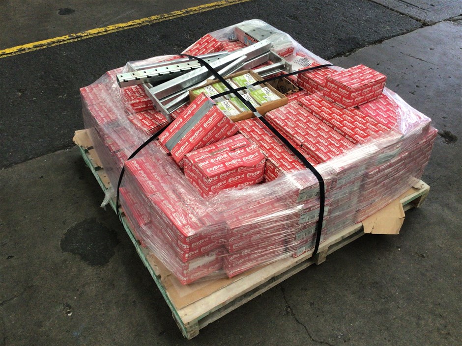Pallet of Miscellaneous Brackets and Cable/Pipe Supports Auction (0008 ...