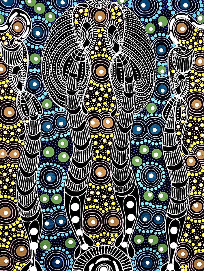 COLLEEN WALLACE NUNGARI (c.1970 - ), Original Acrylic Painting on ...