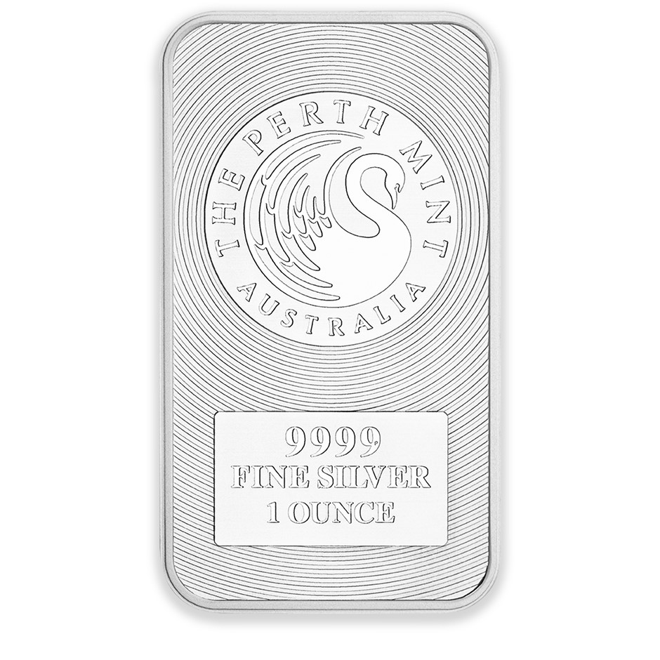 Perth Mint Rectangular Kangaroo Bar One Ounce UNC Auction (0012-2558273 ...