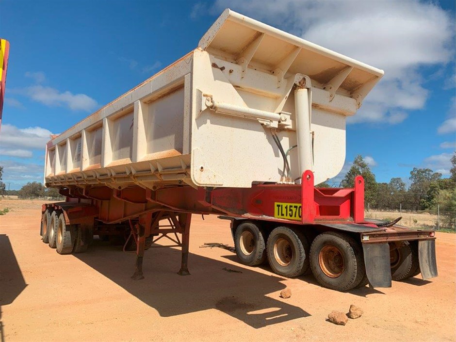 2007 POWERTRANS Side Tipper Triaxle Side Tipper Trailer Auction (0011 ...