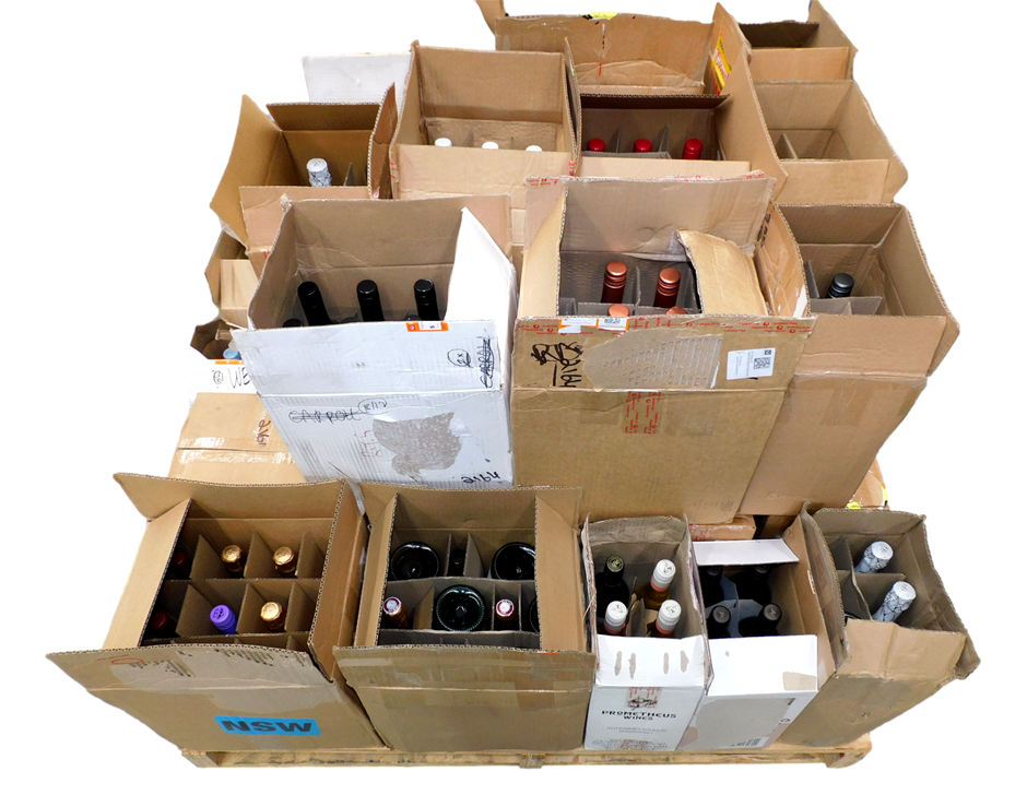 Pick Up Pallet of Wine Approx 21 Assorted Cartons of Wine Auction (0001 ...