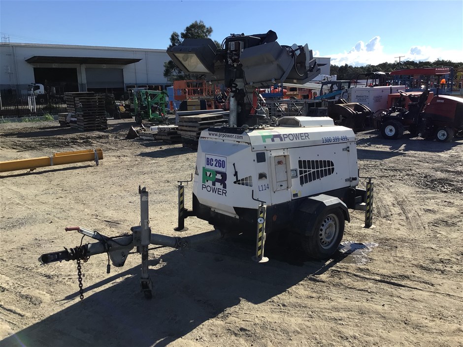 PR Power SuperLight VT1 Single Light Tower Trailer Auction (0051 ...