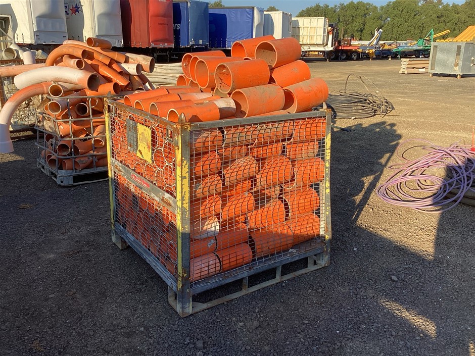 1x Stillage of PVC Electrical Conduit Offcuts Auction (0258-3028913 ...