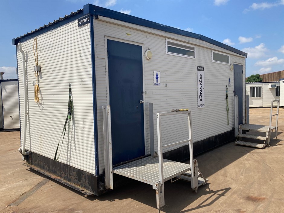Toilet Block - 6.0m x 3.0m - M-F - Tank Mounted (GLENDENNING) Auction ...