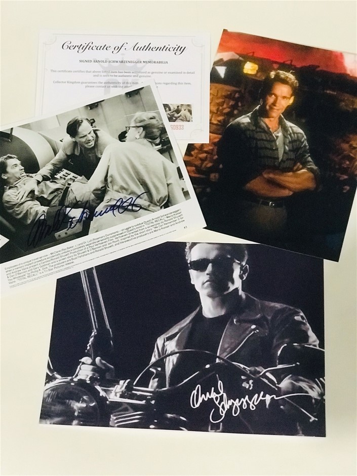Signed Arnold Schwarzenegger memorabilia Auction (0121-8018505) | Grays ...