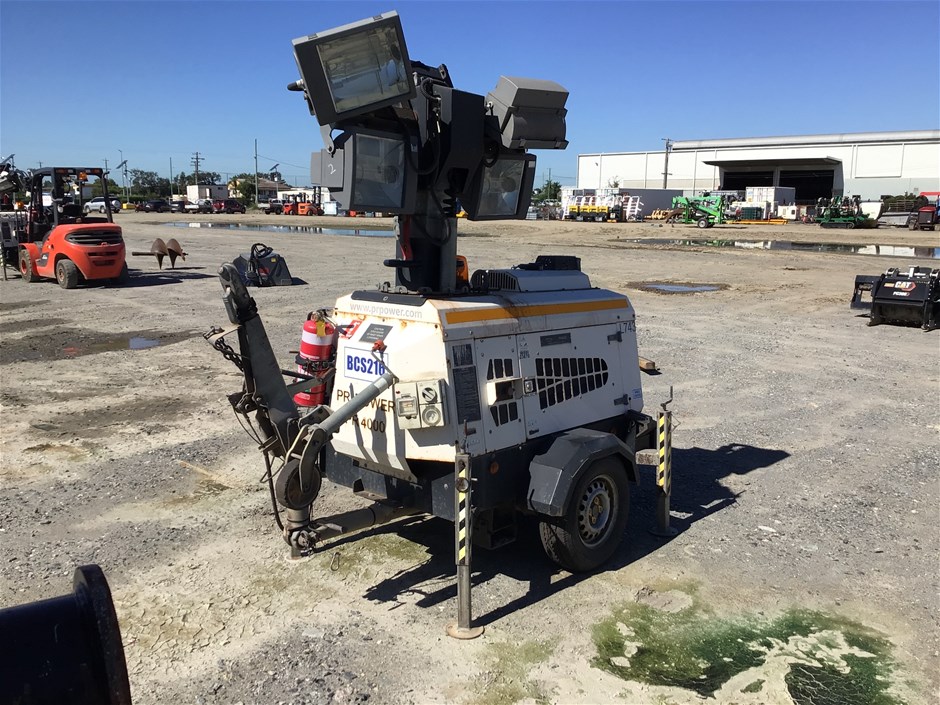 2013 PR Power PR4000 Single Light Tower Trailer Auction (0043-7051510 ...