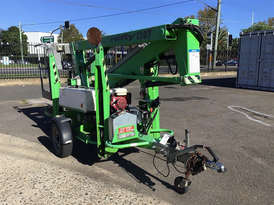 2015 Nifty Lift 120T Single Boom Lift Trailer Auction (0013-5056396 ...
