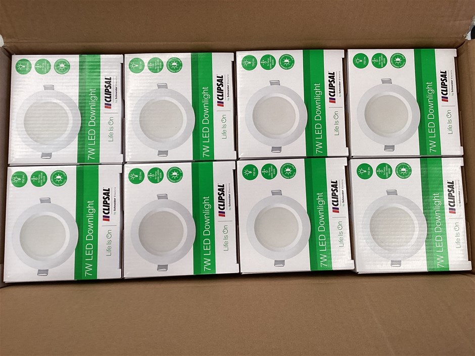 Clipsal Down Lights , White Trim 7W Auction (0065-9049922) | Grays ...