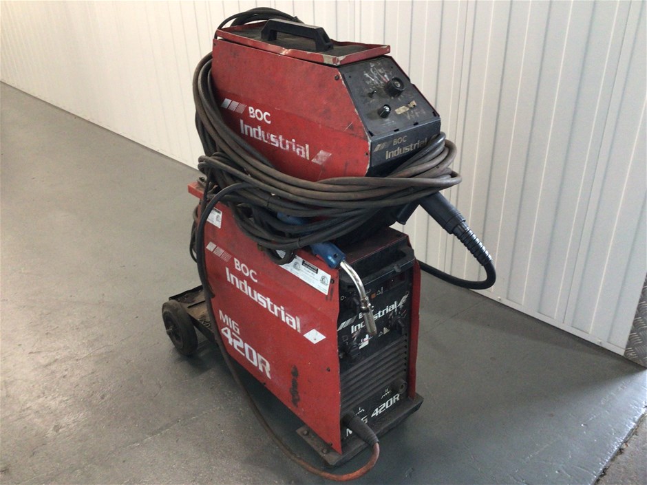 BOC Industrial Mig 420R/WF4 Welder Auction (0015-7053789) | Grays Australia