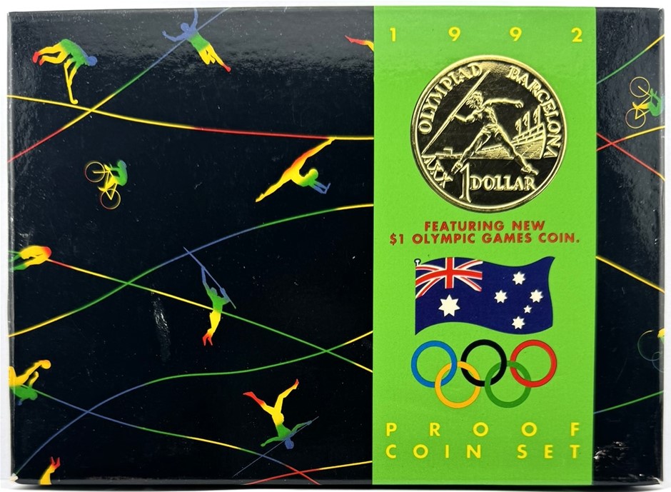 1992 R.A.M. PROOF COIN SET FEATURING THE $1 OLYMPIC GAMES COIN Auction ...