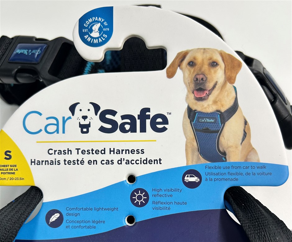 CAR SAFE Crash Tested Dog Harness Flexible Use From Car to Walk Auction ...