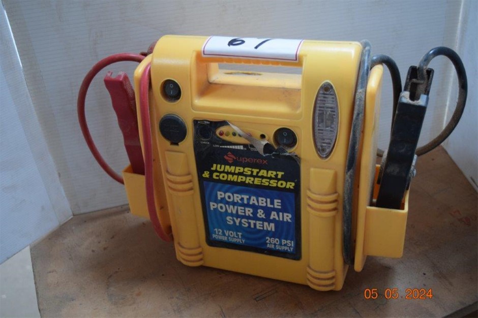 Superex Portable Jump Start and Compressor Auction (0067-9050747 ...