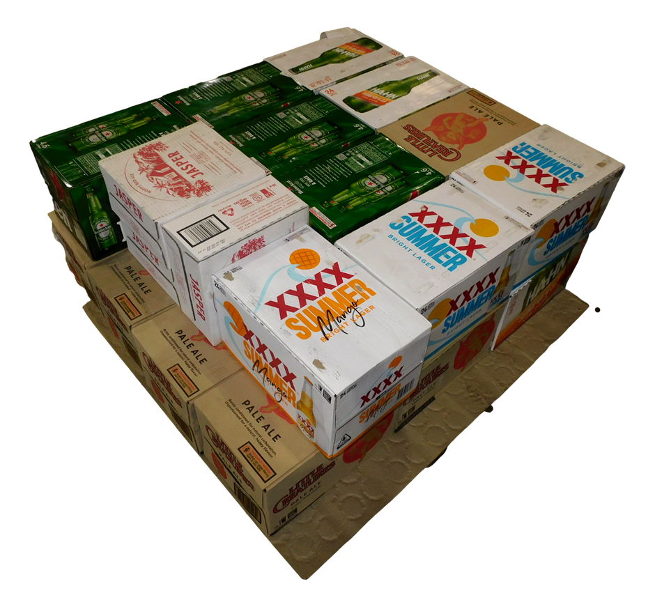 Pick Up Pallet of Beer Approx 25 Assorted Cartons of Beer Auction (0002 ...