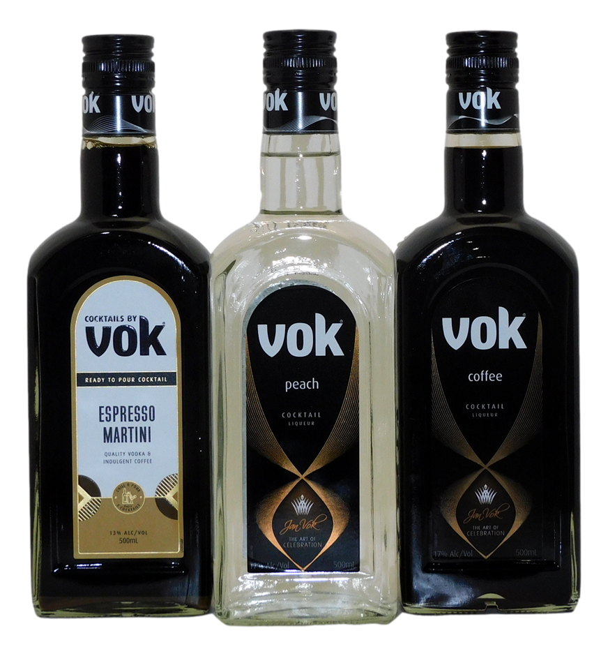 Pack Of Assorted Vok Liqueur (3x 500mL) Aus Auction (0059-10729077 ...