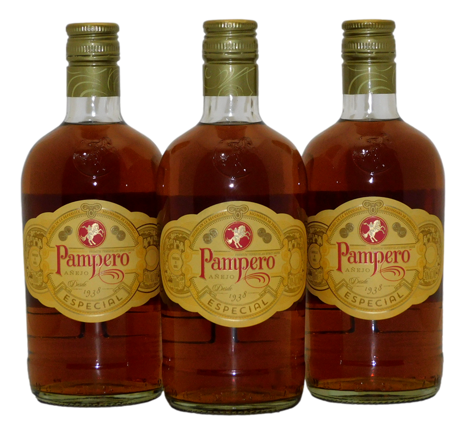 Pampero Anejo Especial (3x 700mL) Venezuela. Auction (0061-10729073 ...