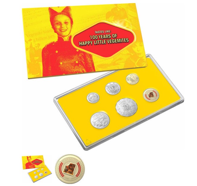 2023 6 Coin Uncirculated Set Vegemite 100 Years Royal Australian Mint ...
