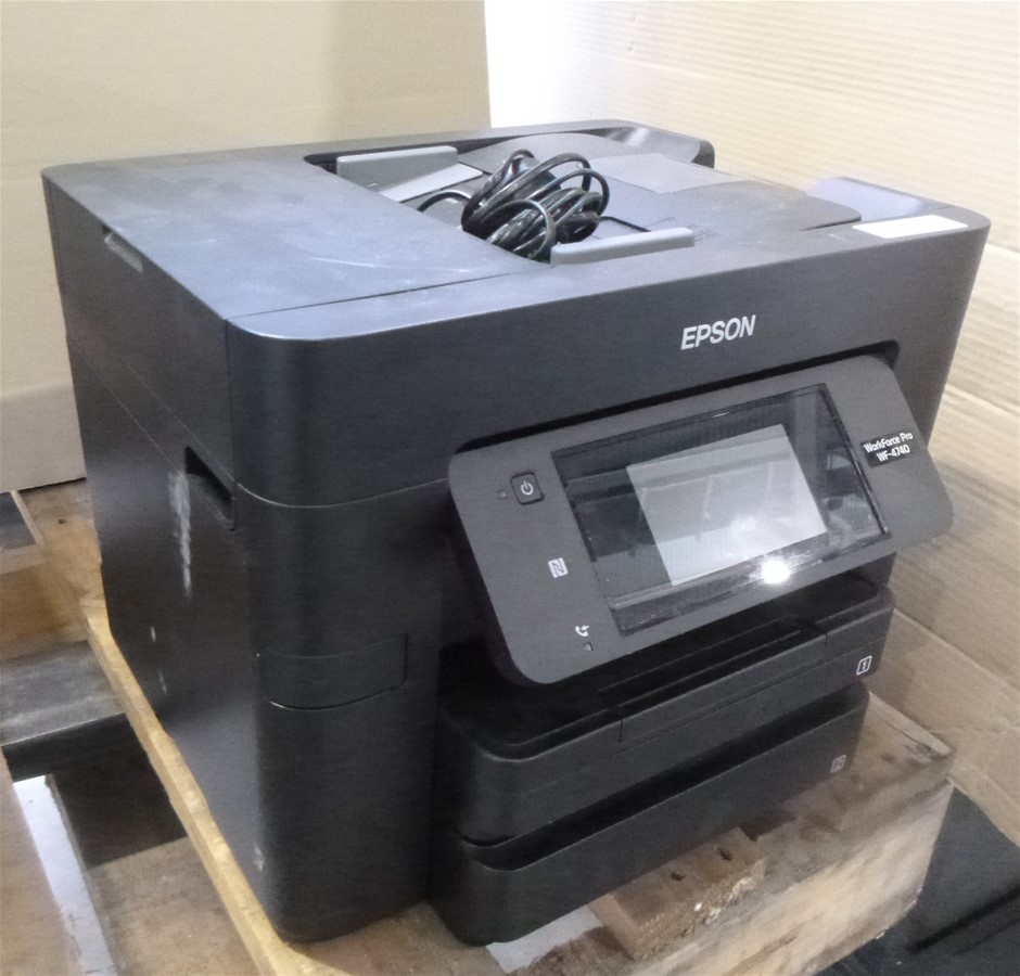 Epson WorkForce Pro WF-4740 Colour Multifunction Inkjet Printer Auction ...