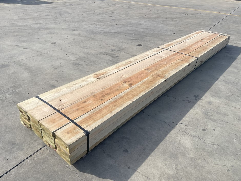 190mm x 45mm x 4800mm Treated Pine Pack, Qty x 20 Pcs Auction (0033 ...