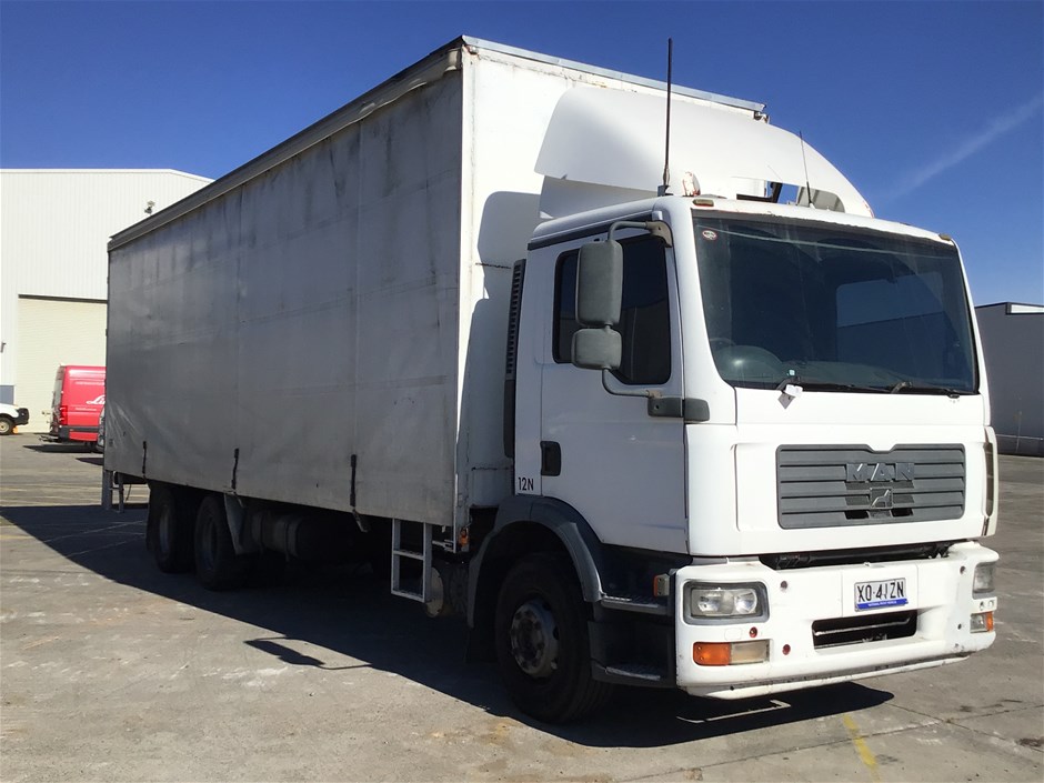 2007 MAN TGM 23. 280 6 x 2 Curtainsider Rigid Truck Auction (0001 ...