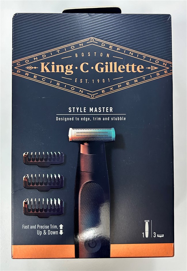 King.C.Gillette Style Master Designed to Edge, Trim & Stubble Auction ...