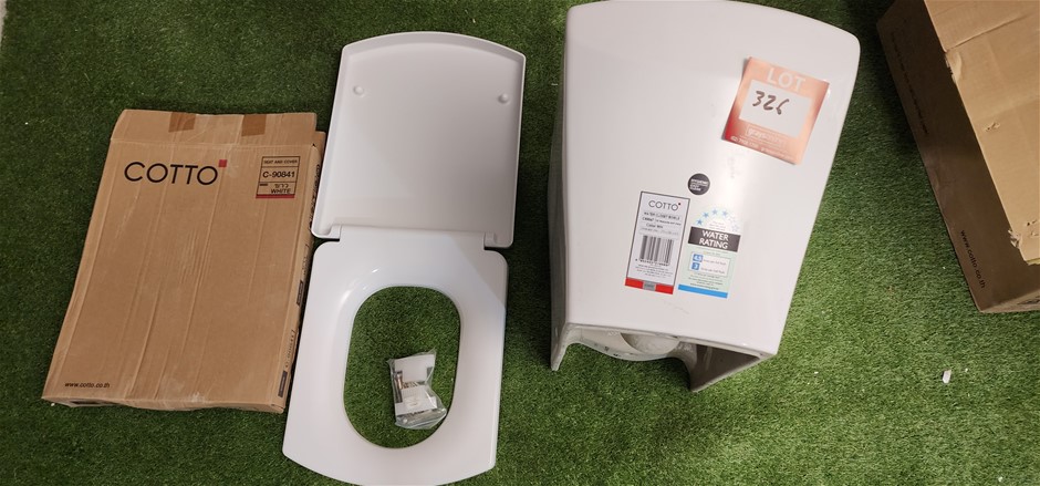 Cotto Toilet With Cistern and Lid Auction (0326-5056652) | Grays Australia