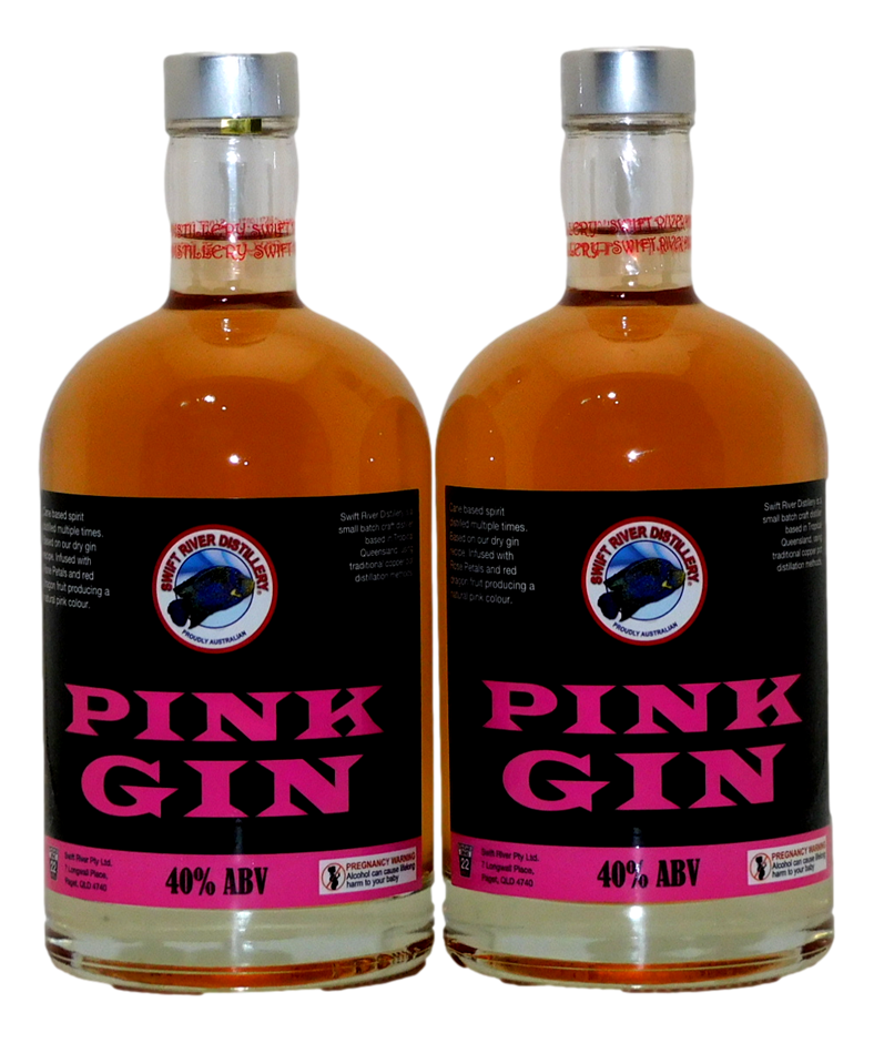 Swift River Pink Gin (2x 700mL), AUS. Auction (0069-10729657) | Grays ...