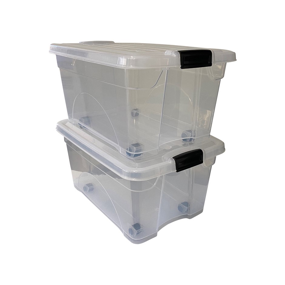 93 x 16L Plastic Storage Box Roller Tub Auction (0028-3029414) | Grays Australia