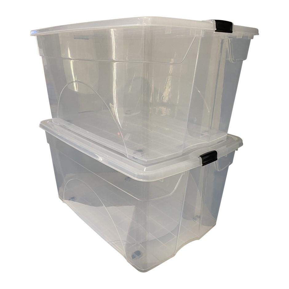 29 x Plastic Storage Box Roller Tub Auction (0032-3029414) | Grays Australia