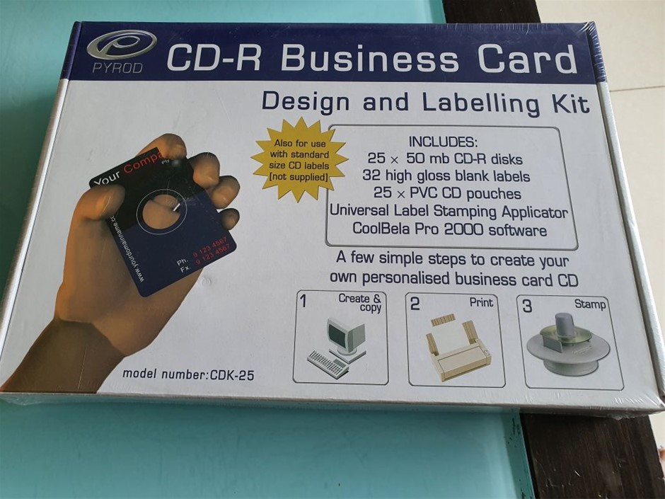 4 x CD-R Business card Design & Labelling Kit, Auction (0143-5056668 ...