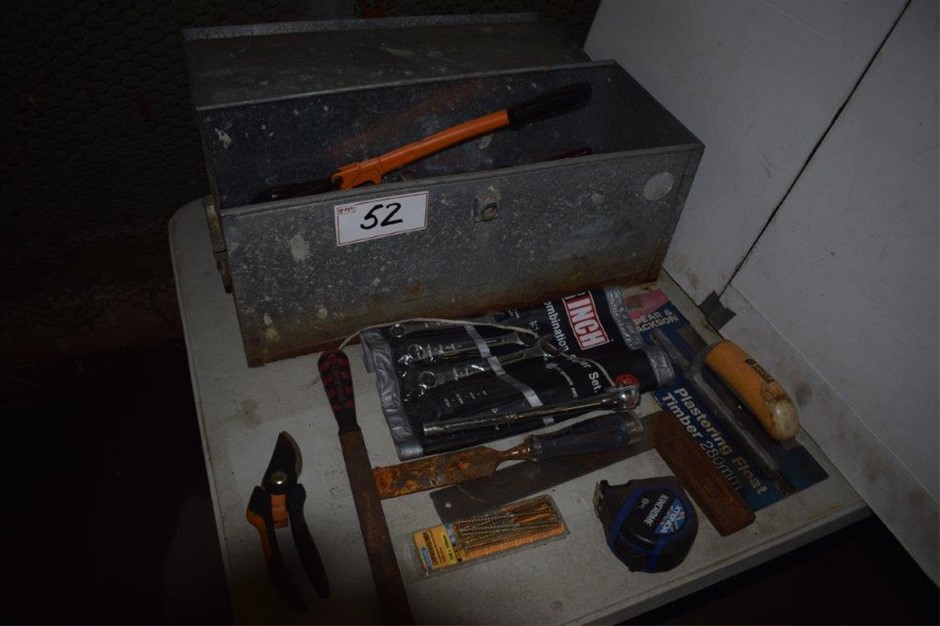 Lot of Assorted Hand Tools with Tool Box Auction (0052-9051331) | Grays ...