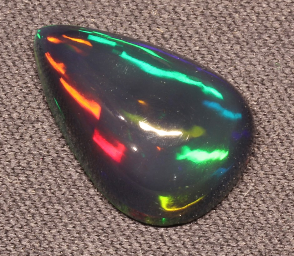 Solid Black Opal, weight 2.25 carats Auction (0002-2559237) | Grays Australia