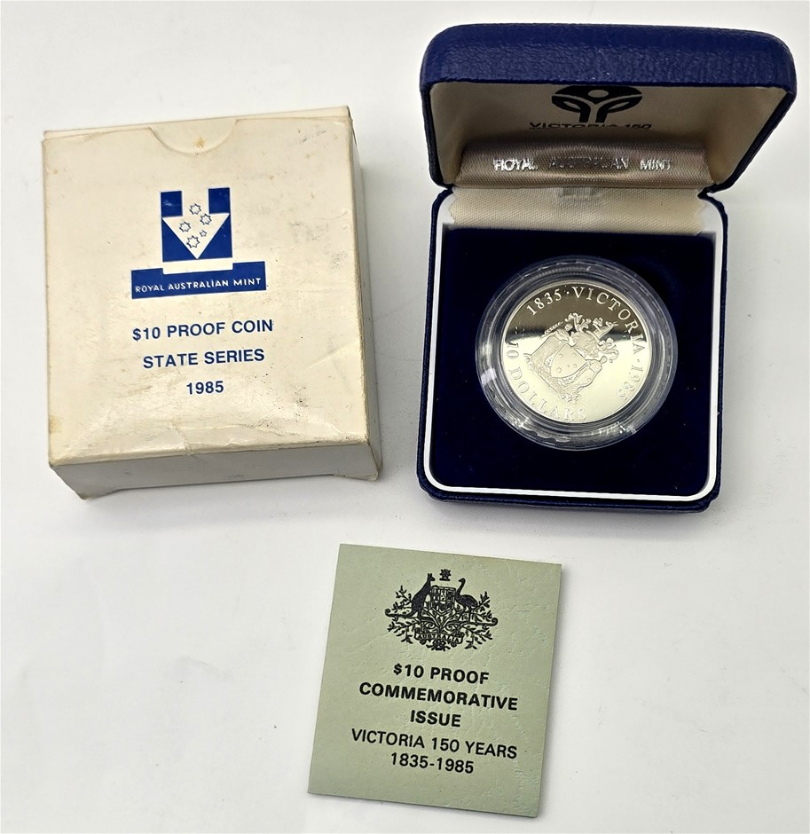 1985 SILVER TEN DOLLAR COIN Auction (0015-2560225) | Grays Australia