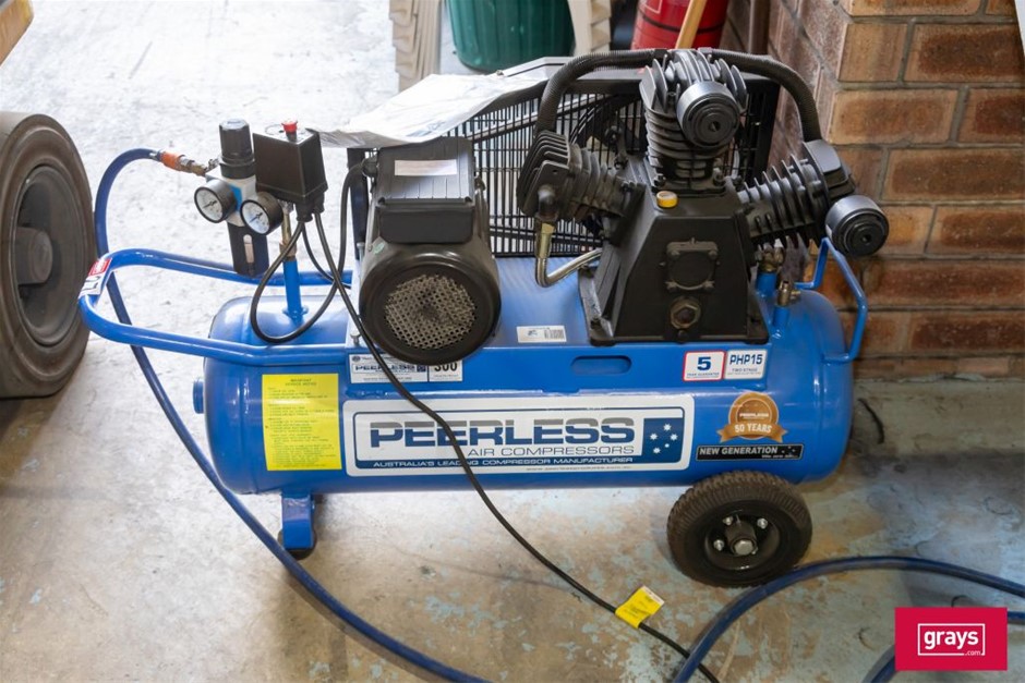 PEERLESS Workshop Compressor Auction (0027-5056685) | Grays Australia
