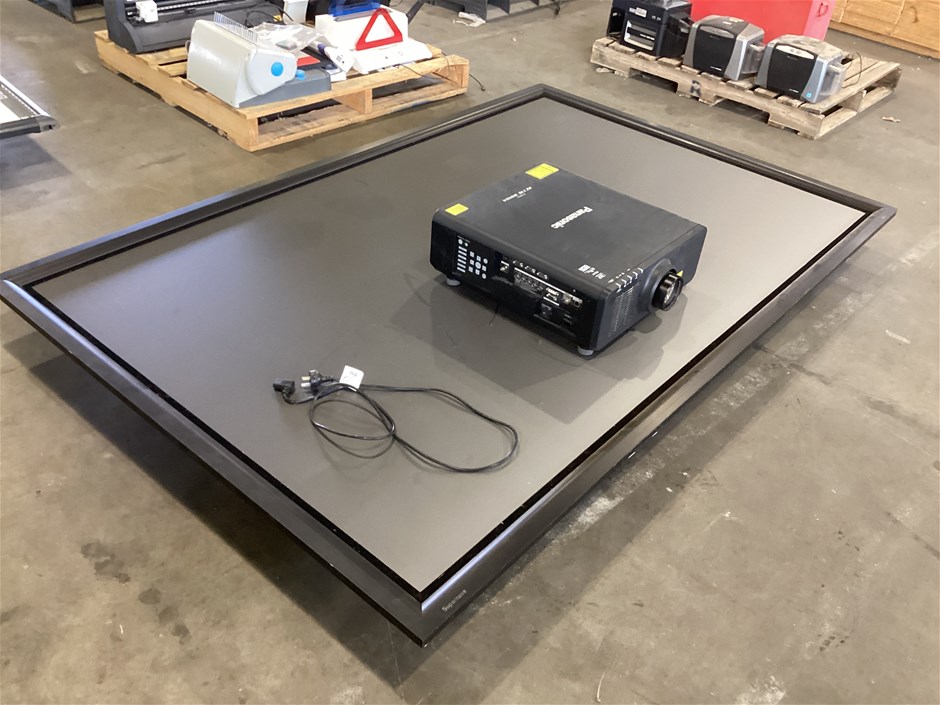 Panasonic RZ770 WUXGA Projector And A Supernova Fixed Projector Screen ...
