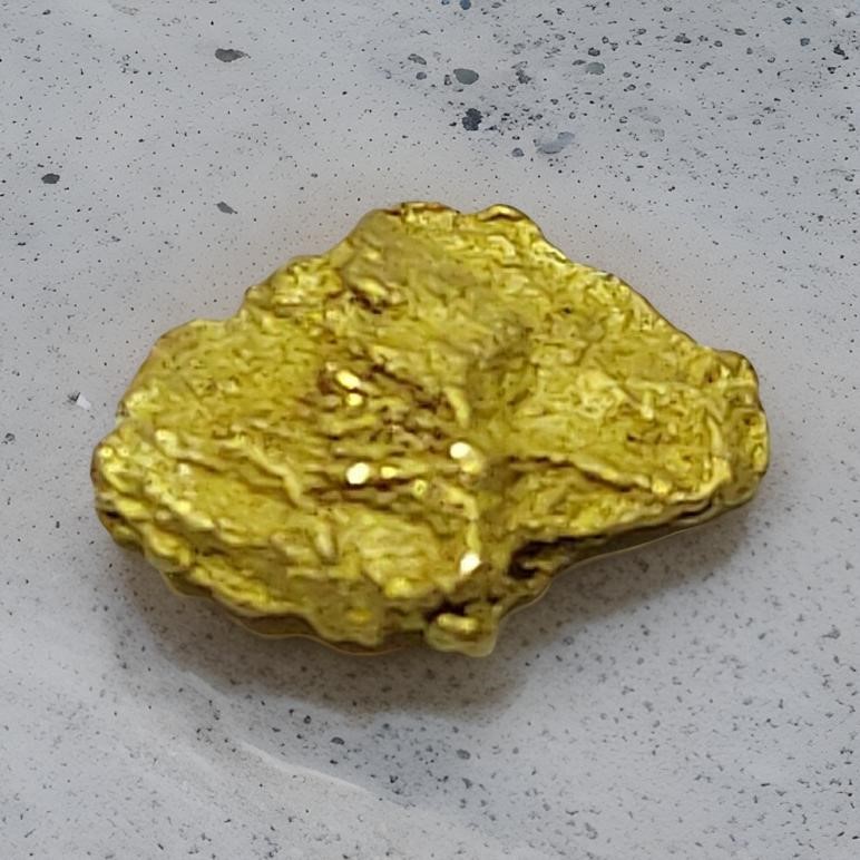 Natural Native Australian Solid High-Quality Alluvial Gold Nugget ...